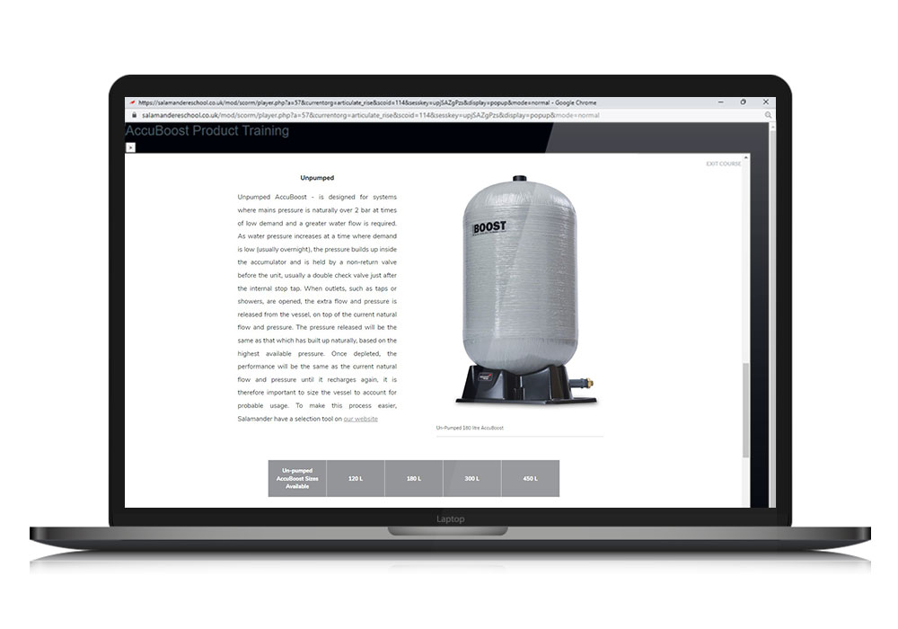 Shower Pumps, Mains Boost Pumps and Accumulator Tanks | Salamander Pumps